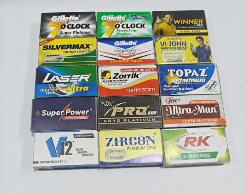 Trial Pack of Indian Blades – 15 Brands -150 Blades – Glow Shines