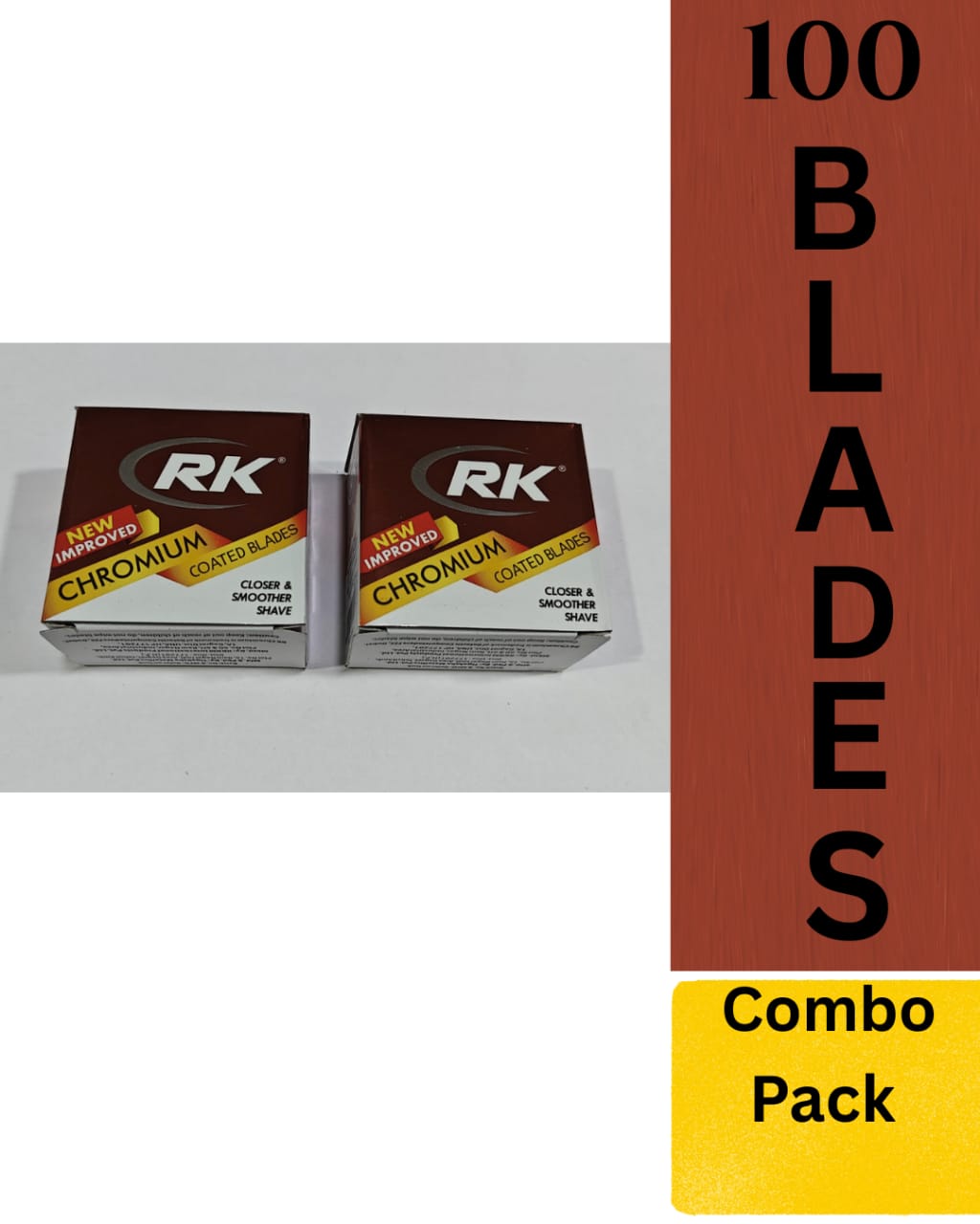 R K Chromium Double Edge Blades – Pack of 2 – Glow Shines